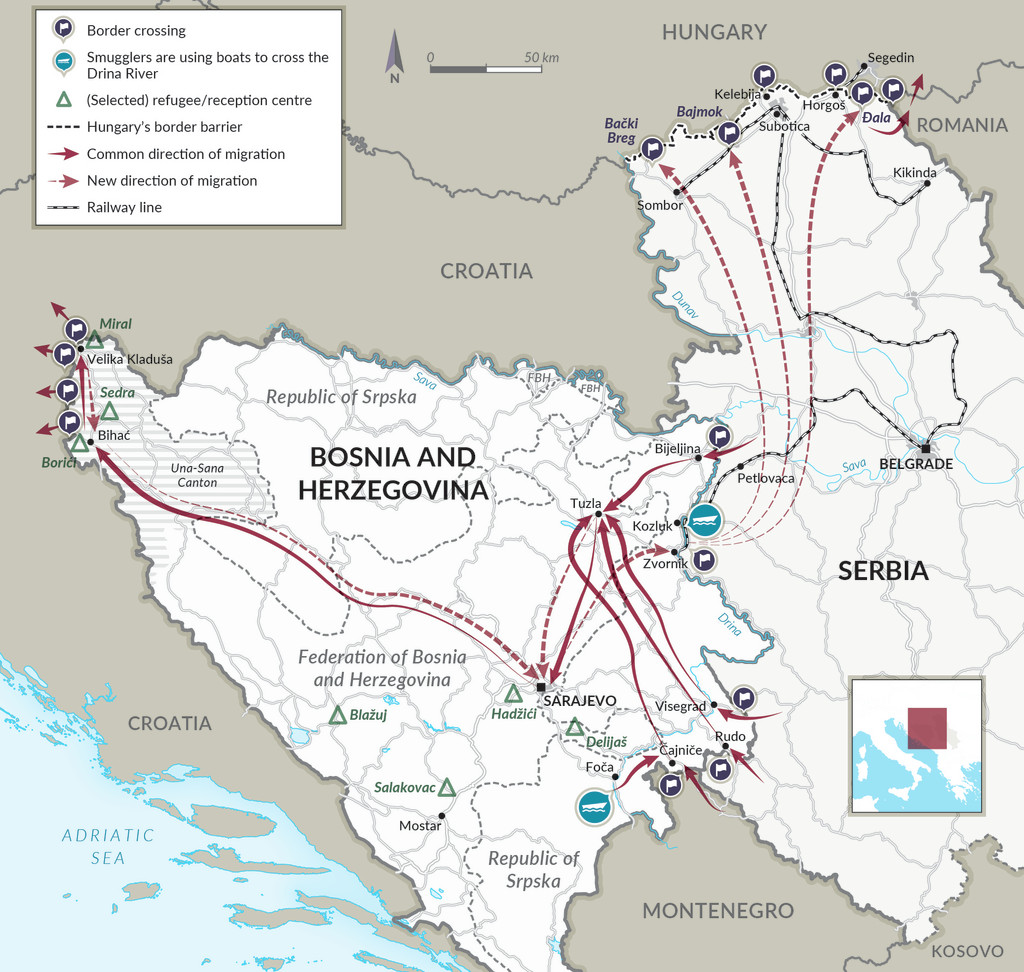 Despite the closure of the Balkan route, efforts are intensifying to ...